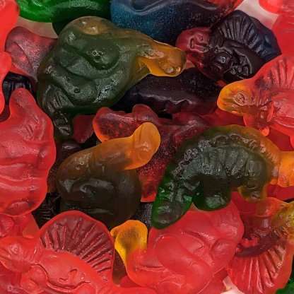 Gummi Dinosaurs 8 oz – Pearls Candy & Nuts NH