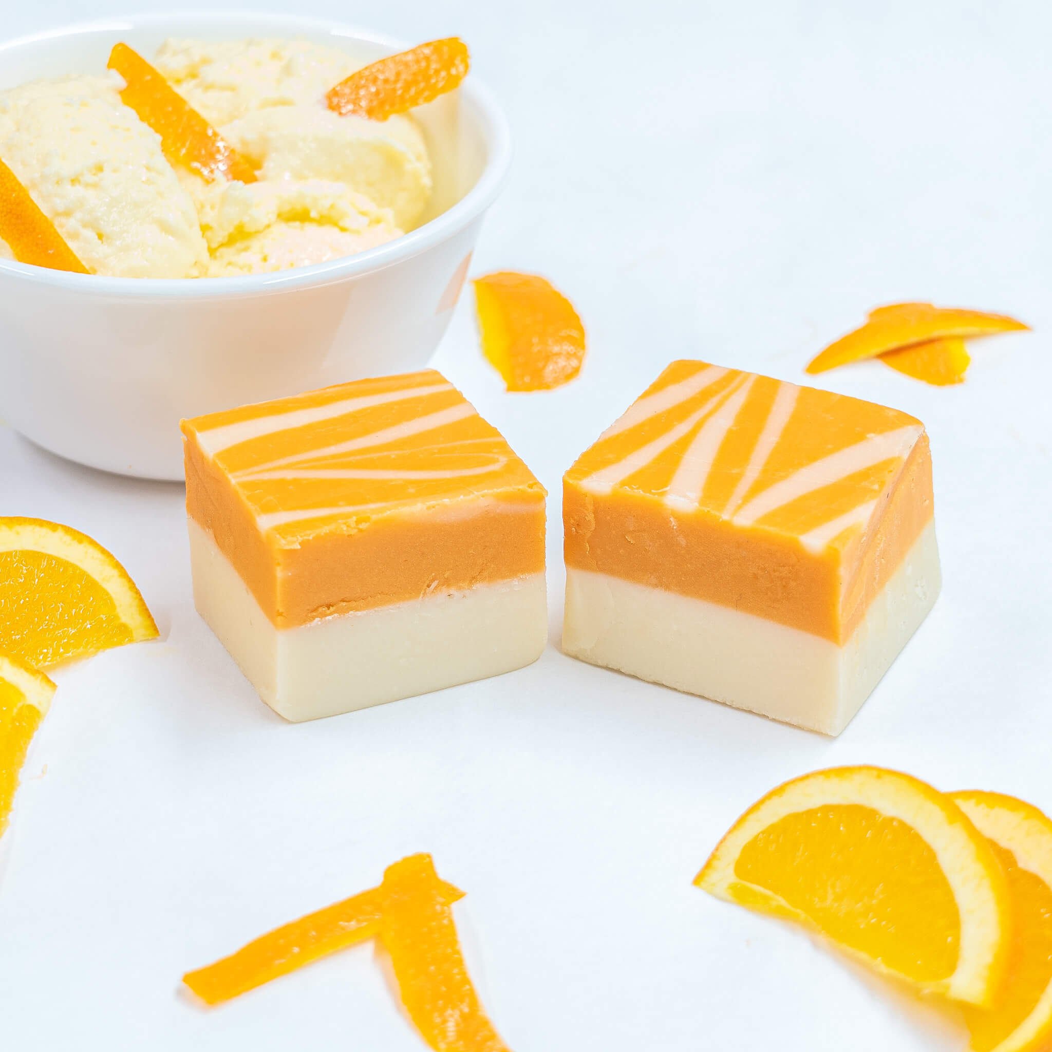 Orange Cream Fudge 8 oz – Pearls Candy & Nuts NH